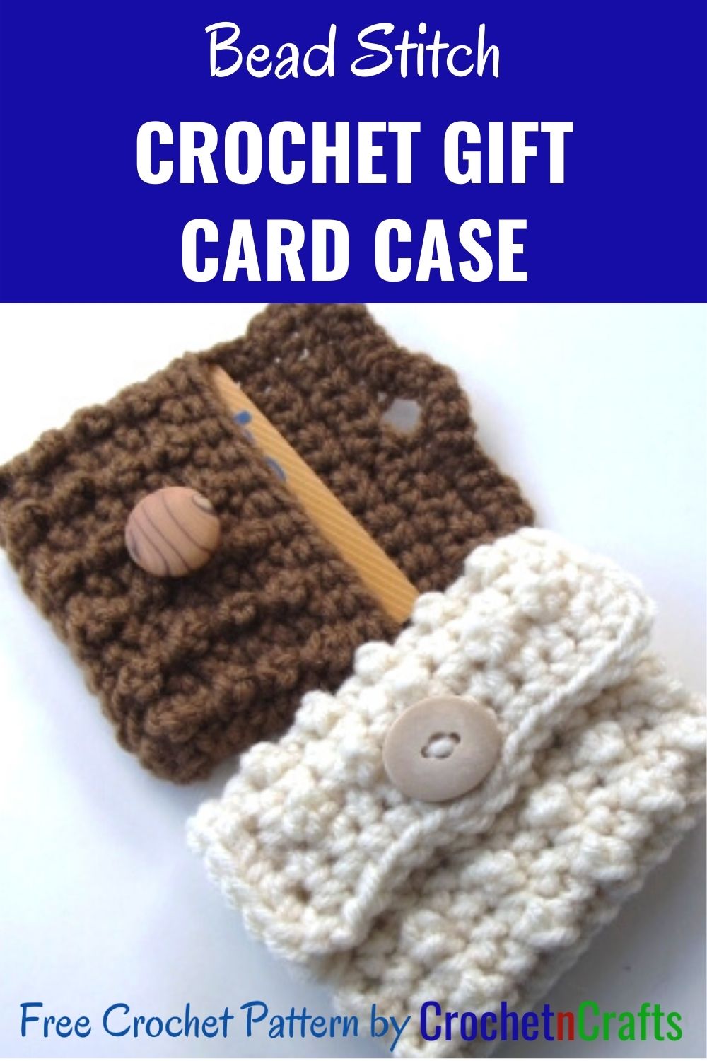 Bead Stitch Gift Card Case ~ FREE Crochet Pattern