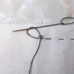 How To Secure Sewing Thread With A Backstitch ~ Sewing