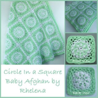 Mini Afghan Square ~ FREE Crochet Pattern