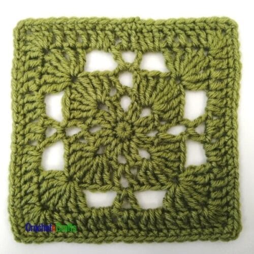 3-Inch Chain-Stitch Afghan Square ~ FREE Crochet Pattern