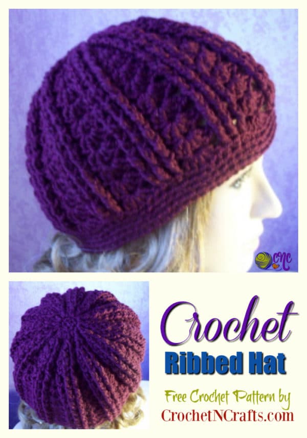 Ribbed Hat ~ FREE Crochet Pattern