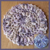 Free Crochet Round Hot Pad Pattern with Coaster