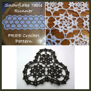 Snowflake Table Runner ~ FREE Crochet Pattern