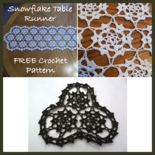 Snowflake Table Runner ~ FREE Crochet Pattern