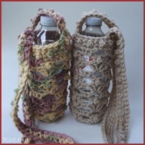Lacy Shell Water Bottle Holder ~ FREE Crochet Pattern