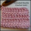 Extended Double Crochet (EDC) ~ Crochet Stitch Tutorial