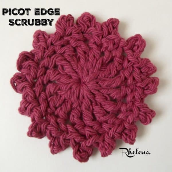 Picot Edge Crochet Scrubby Pattern - CrochetNCrafts
