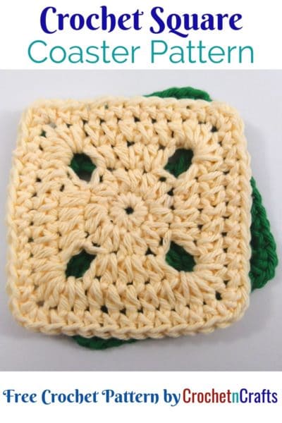 Crochet Square Coaster Pattern - CrochetNCrafts
