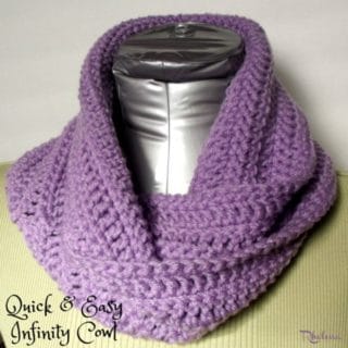 Quick and Easy Crochet Infinity Cowl Pattern - CrochetNCrafts