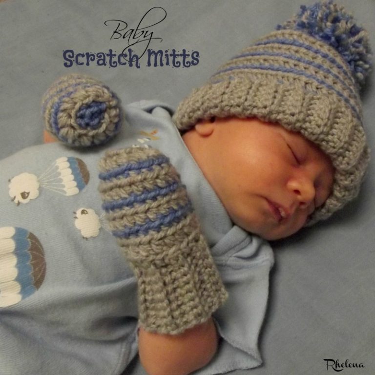Crochet Baby Scratch Mitts - CrochetNCrafts