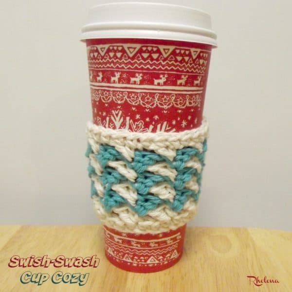 Swish-Swash Cup Cozy - CrochetNCrafts