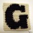 G - Uppercase Tapestry Crochet Block - CrochetNCrafts