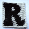 R - Uppercase Tapestry Crochet Block - CrochetNCrafts