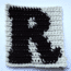 R - Uppercase Tapestry Crochet Block - CrochetNCrafts