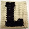L - Uppercase Tapestry Crochet Block - CrochetNCrafts
