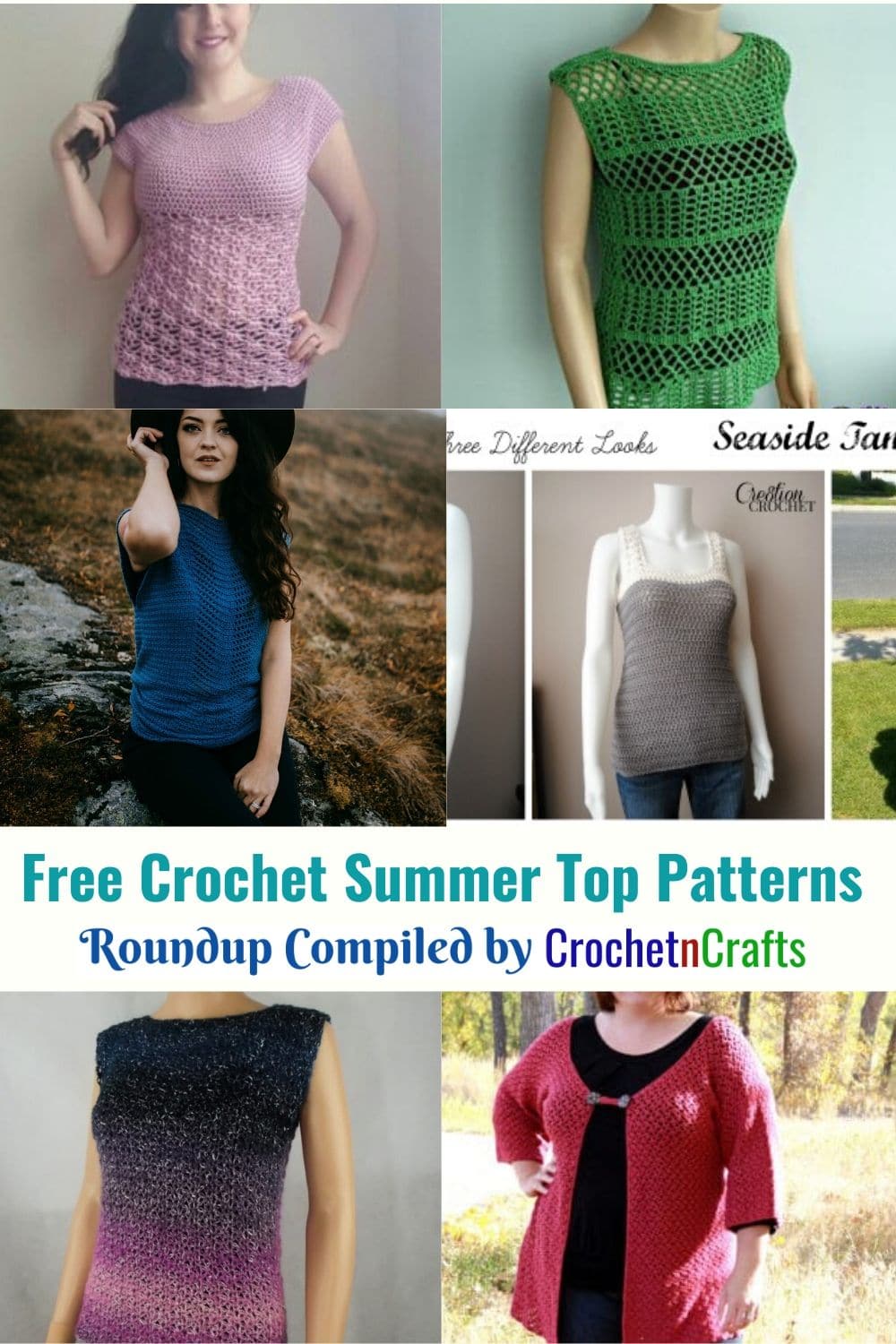FREE Crochet Summer Tops - CrochetNCrafts