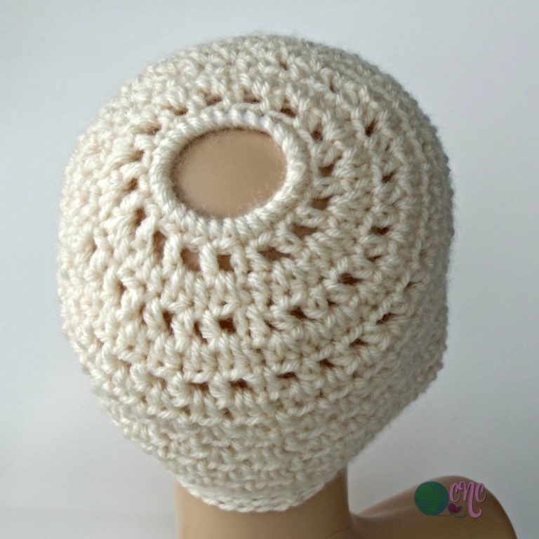 Simple Ponytail Hat - CrochetNCrafts