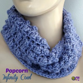 Popcorn Infinity Cowl - CrochetNCrafts