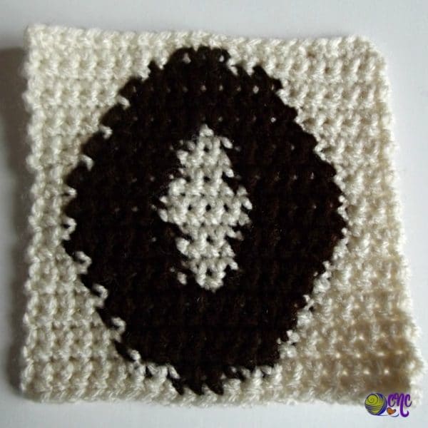 Number Zero Tapestry Crochet Block - CrochetNCrafts
