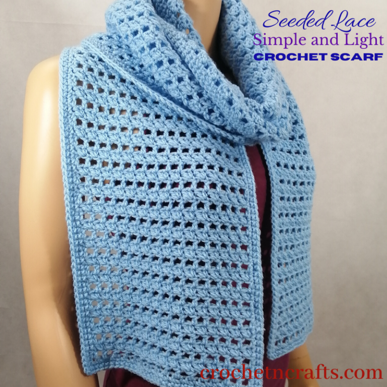 Double Crochet Scarf Pattern - CrochetNCrafts