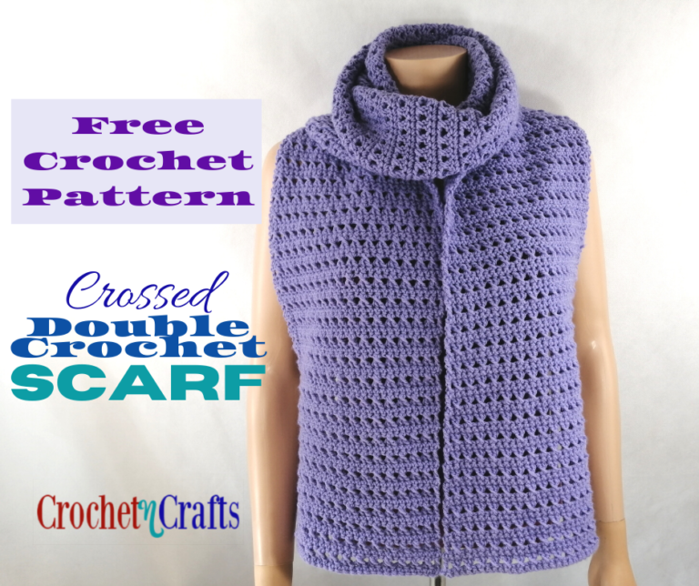 Double Crochet Scarf Pattern - CrochetNCrafts