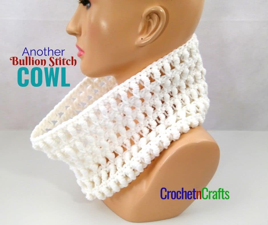 Another Bullion Stitch Cowl - CrochetNCrafts