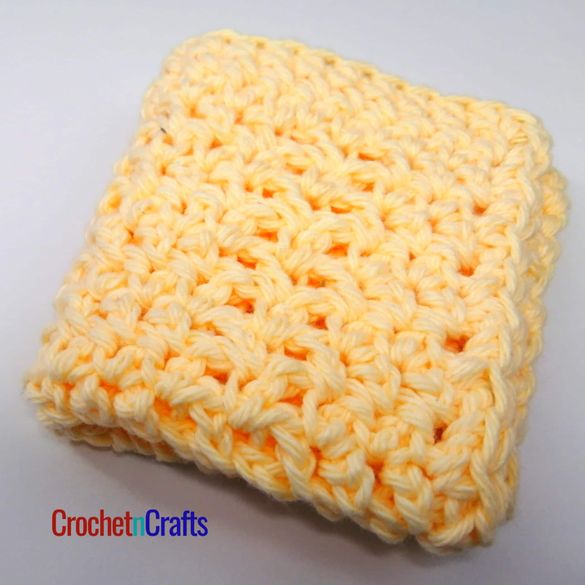 Front Loop Single Crochet Dishcloth Pattern - CrochetNCrafts