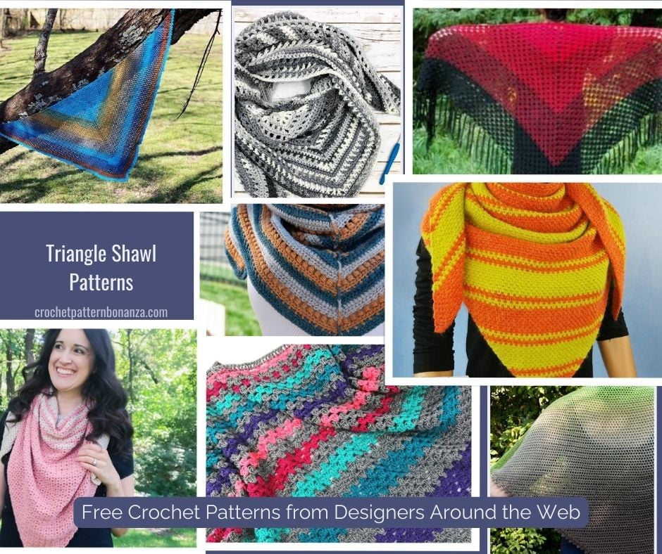 Easy Rectangular Crochet Shawl - Open Stitch - CrochetNCrafts