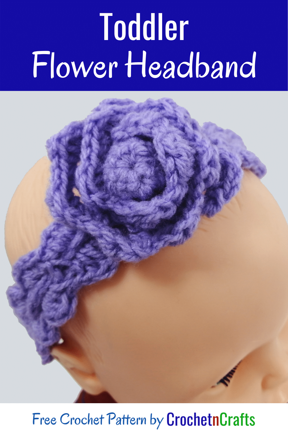 Toddler Flower Headband ~ FREE Crochet Pattern