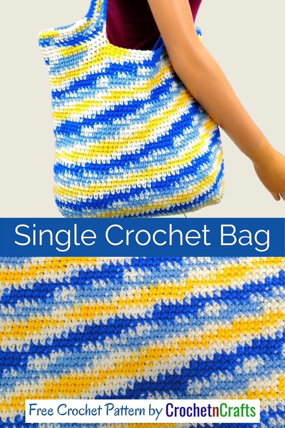 Single Crochet Bag - CrochetNCrafts
