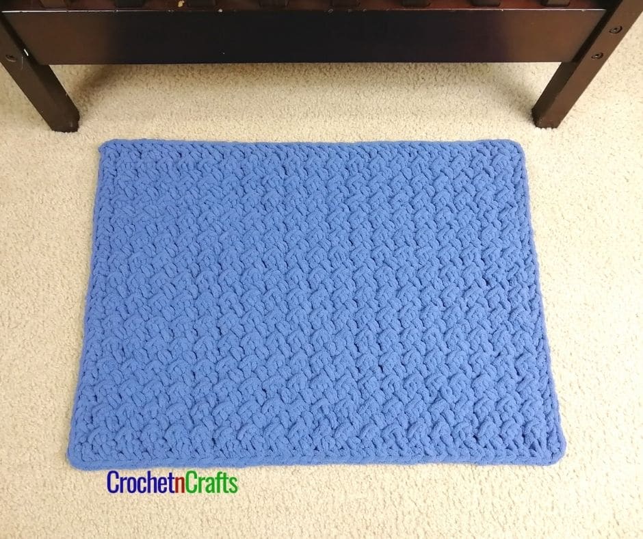 Super Bulky Crunch Stitch Crochet Mat - CrochetNCrafts