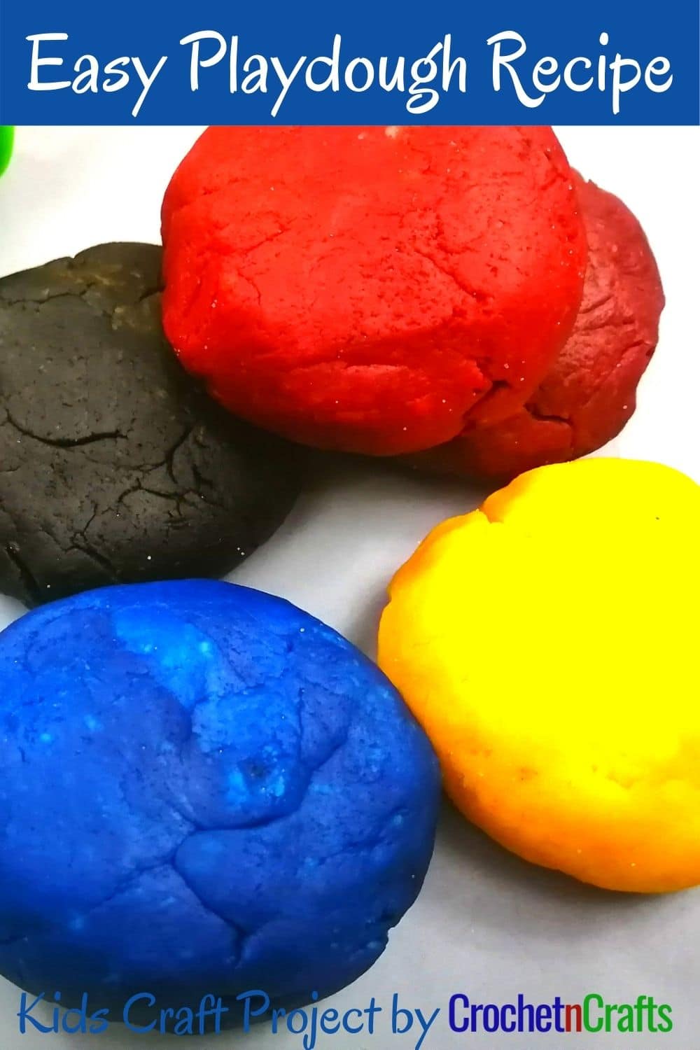 Easy Playdough Recipe - CrochetNCrafts