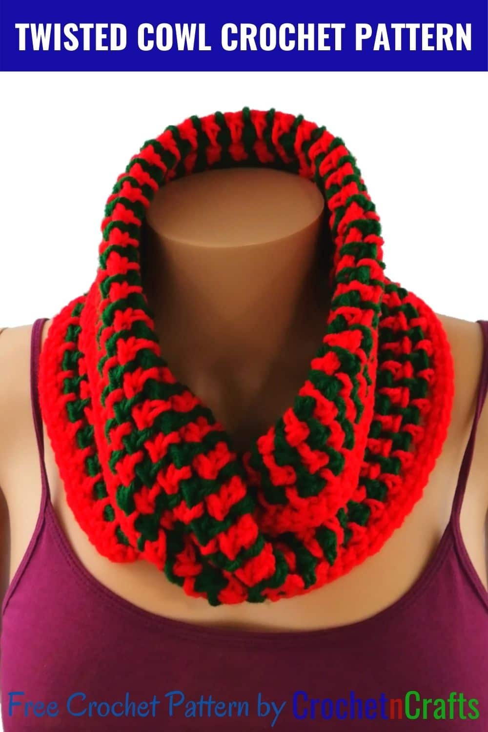 Twisted Cowl Crochet Pattern - CrochetNCrafts