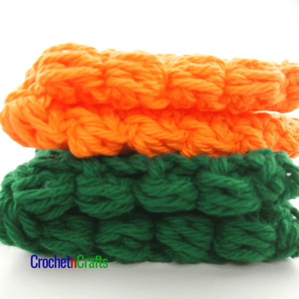 Slanted Cluster Crochet Dishcloth Pattern - CrochetNCrafts