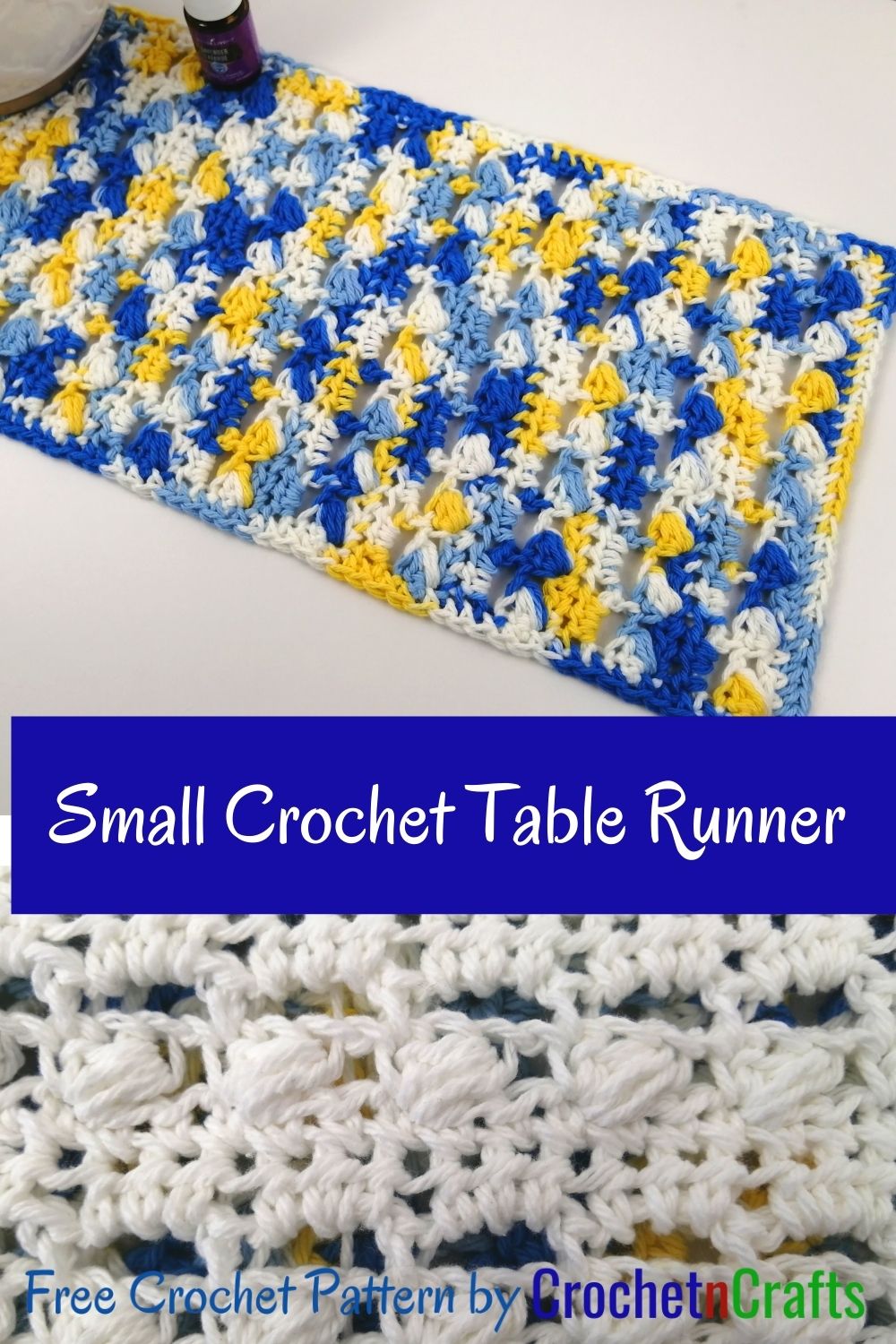Summer Dreams Small Crochet Table Runner - CrochetNCrafts