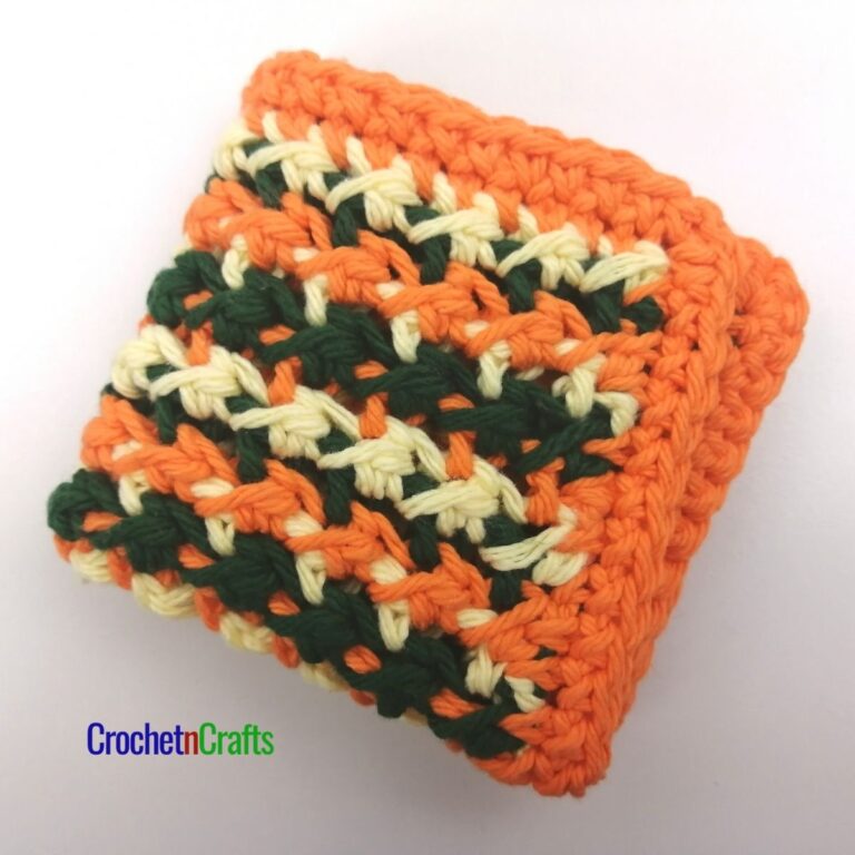 Front Loop Single Crochet Dishcloth Pattern - CrochetNCrafts