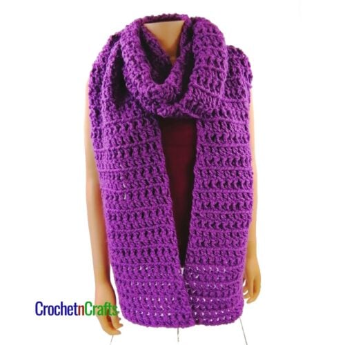 Beginner Hooded Scarf Crochet Pattern