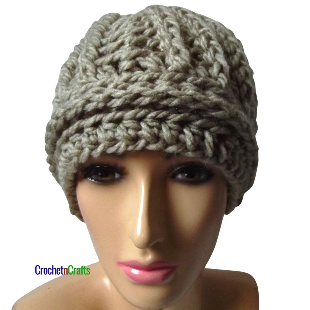 Chains and Ribs Chunky Slouch ~ FREE Crochet Pattern