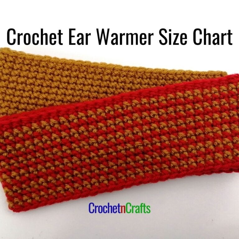 Crochet Ear Warmer Size Chart with a Single Crochet Ear Warmer Pattern ...