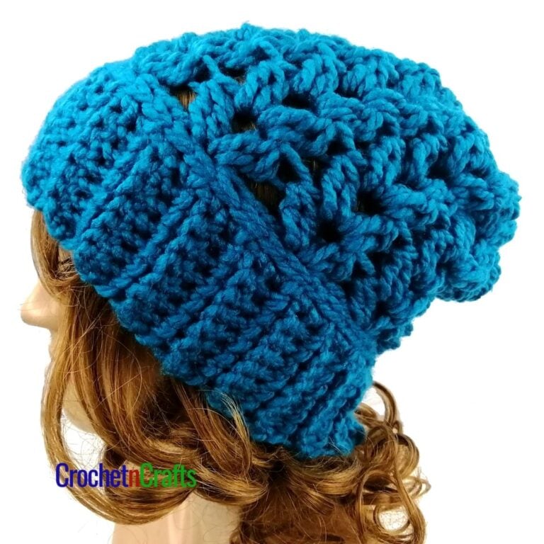 Solid Shell Stitch Crochet Hat - CrochetNCrafts