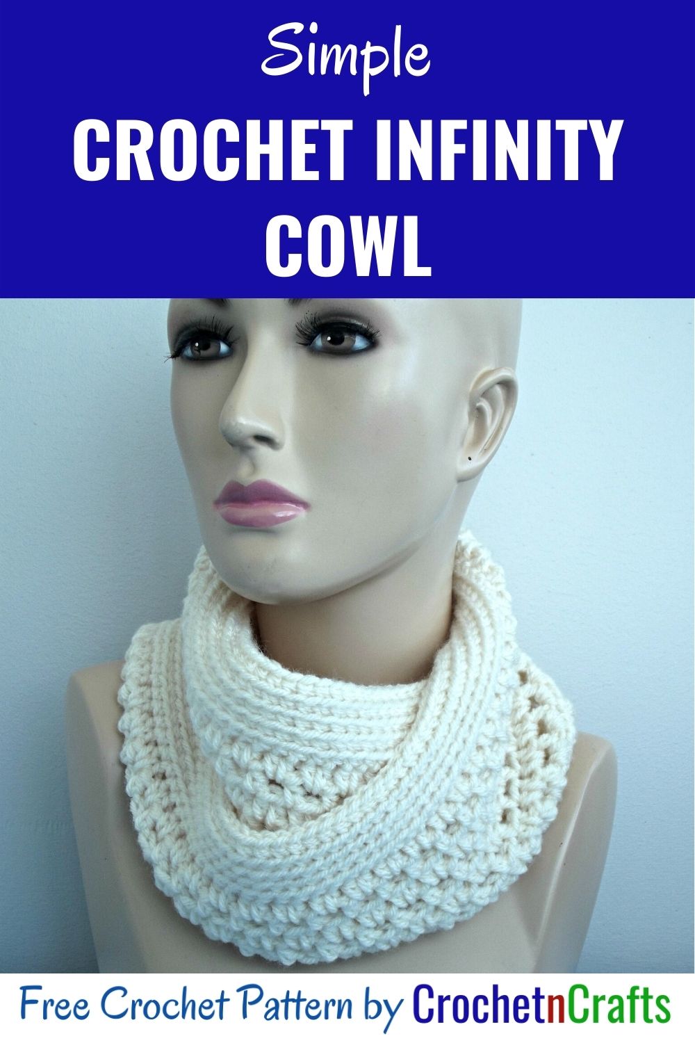 Simple Crochet Infinity Cowl - CrochetNCrafts