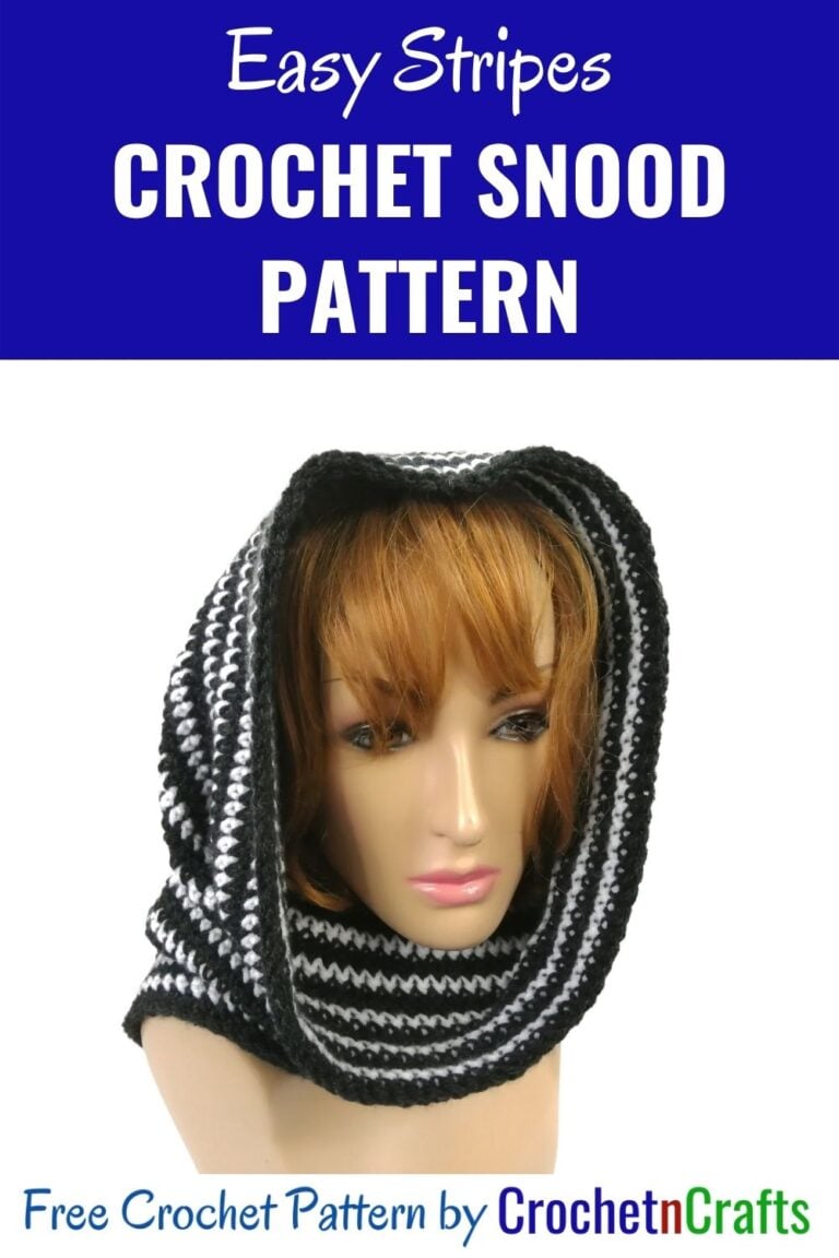 Easy Stripes Crochet Snood Pattern - CrochetNCrafts