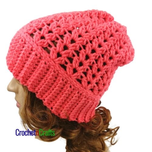 Solid Shell Stitch Crochet Hat - CrochetNCrafts