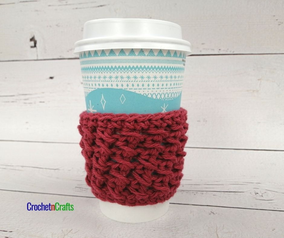 Crochet DIY Coffee Cup Cozy - CrochetNCrafts