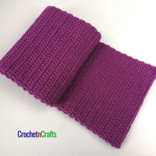 Double Crochet Scarf Pattern - CrochetNCrafts
