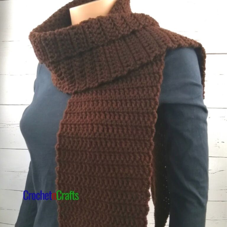 Beginner Hooded Scarf Crochet Pattern