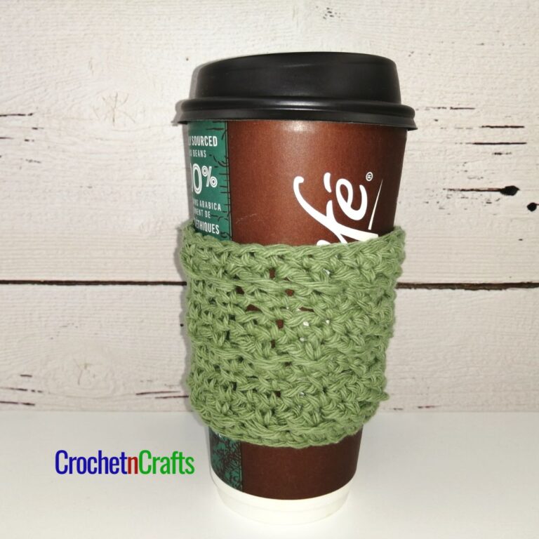 Aiken - Cup Cozy Crochet Pattern - CrochetNCrafts