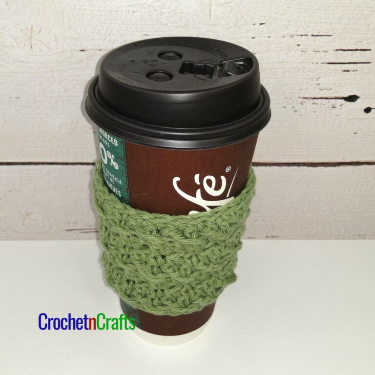 Aiken - Cup Cozy Crochet Pattern - CrochetNCrafts