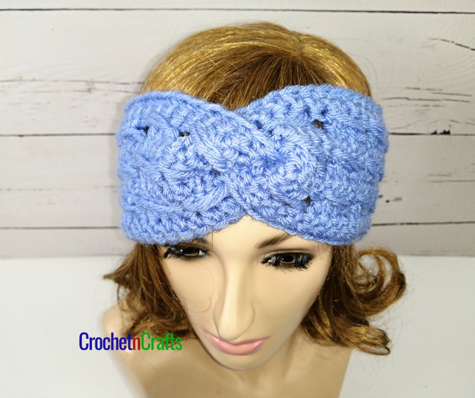 Crochet Twisted Ear Warmer Pattern - CrochetNCrafts