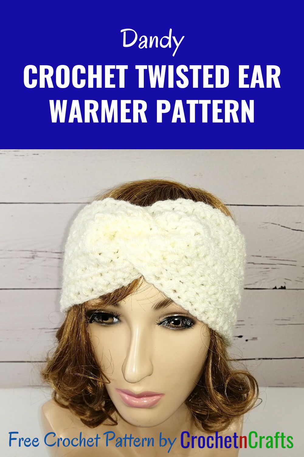 Dandy - Crochet Twisted Ear Warmer Pattern - CrochetNCrafts
